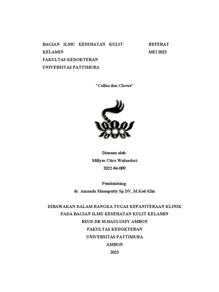Referat Kulit - Klavus Dan Kalus | PDF