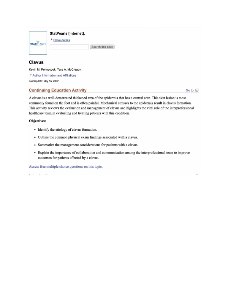 Buku Statpearls | PDF