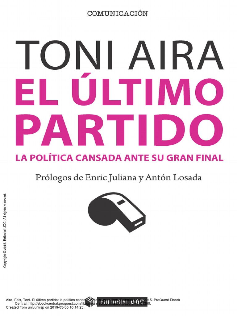 El Último Partido Toni Aira | PDF