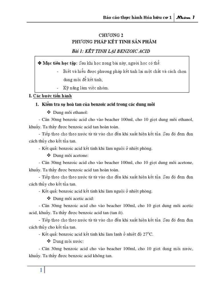 (123doc) - Bao-Cao-Thuc-Hanh-Hoa-Huu-Co-1 | PDF