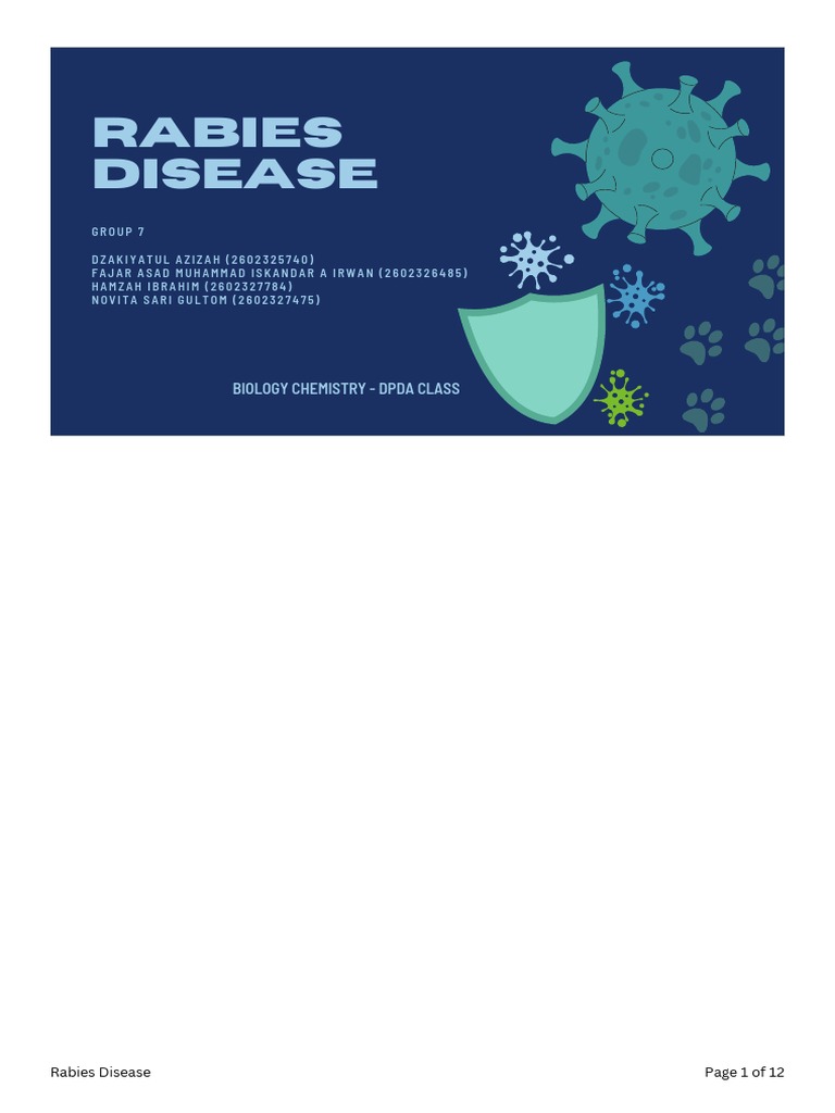 Rabies Disease | PDF