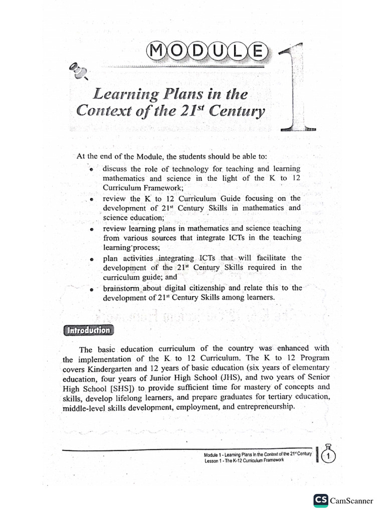 Module 1 Lesson 1 TTL2 | PDF Module 1 Lesson 1 TTL2 | PDF