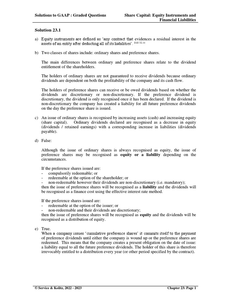 23 Share Capital s22 - Final | PDF