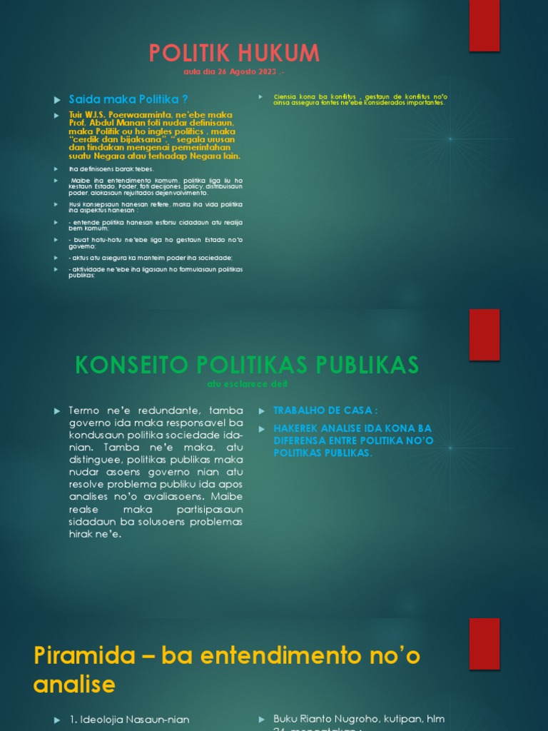 UNDIL PRIMEIRA AULA - Mestrado - Politika de Direito - Agosto - 2023 ...