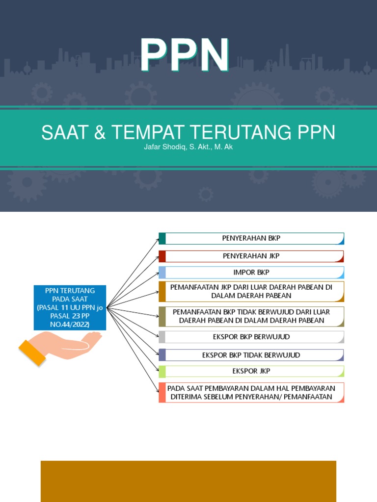 Saat Dan Tempat Terutang PPN | PDF