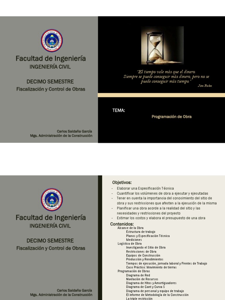 Clase 5 | PDF | Presupuesto | Ingeniero civil