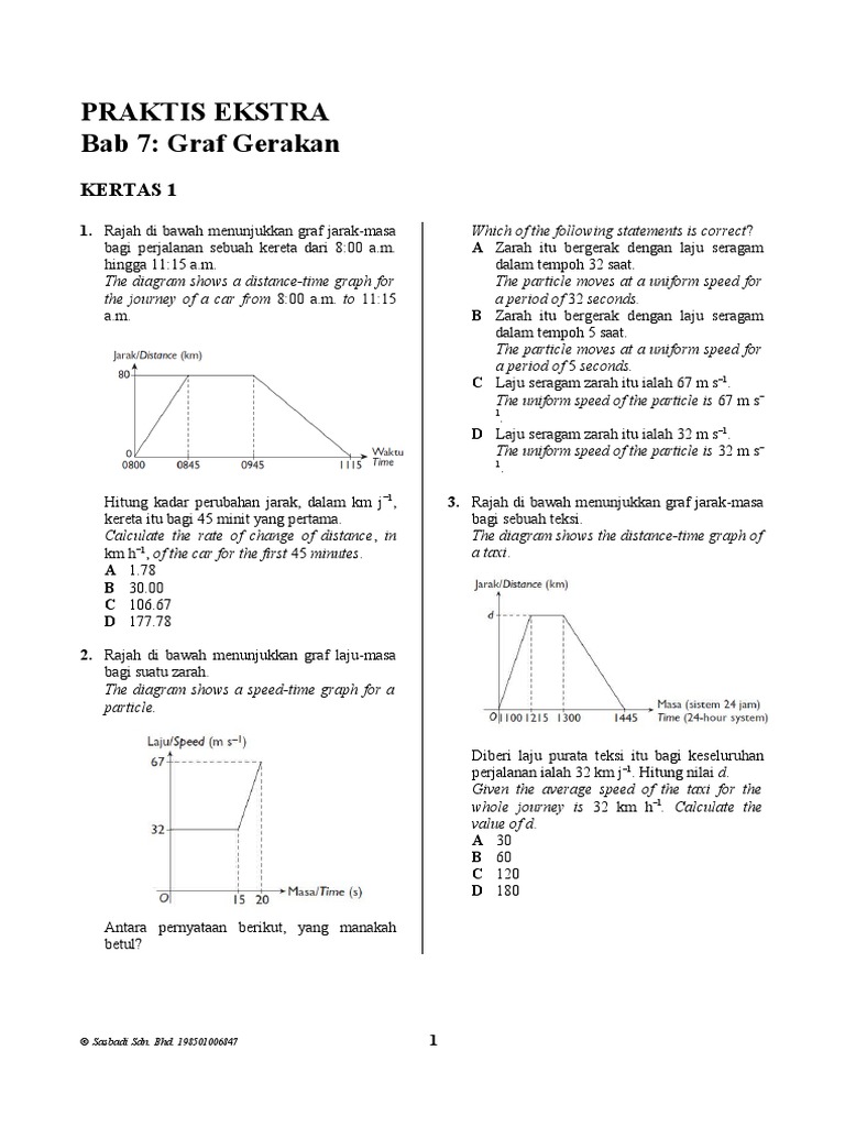 Praktis Ekstra Ting 4 Bab 7 | PDF