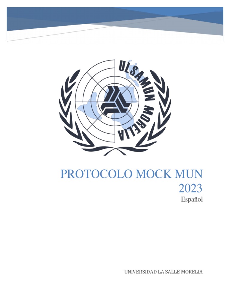 Mockmun Protocolo Español-1 | PDF | Hablar en público