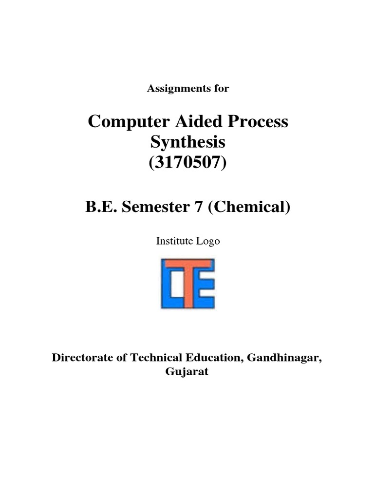 Caps 3170507 Coomon Assignment With Acknow Pdf Distillation