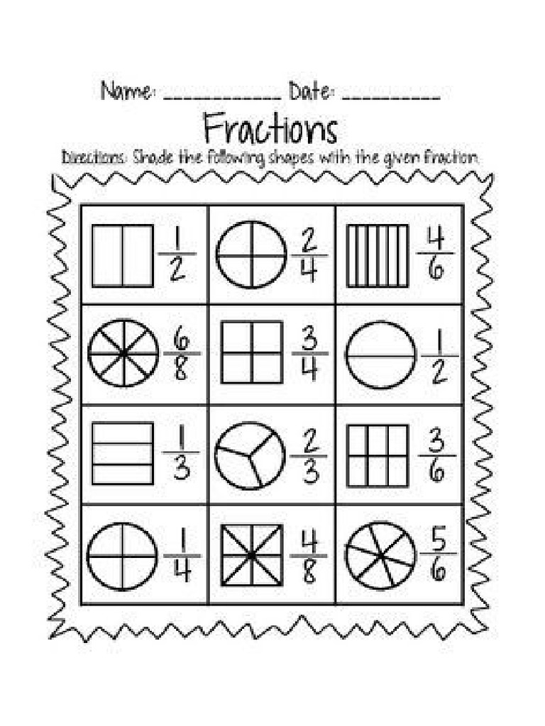 fraction preschool | PDF