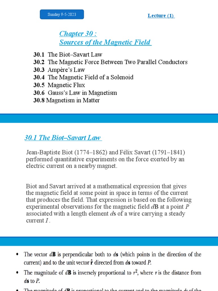 Ch30 Electromagnetism Slides | PDF