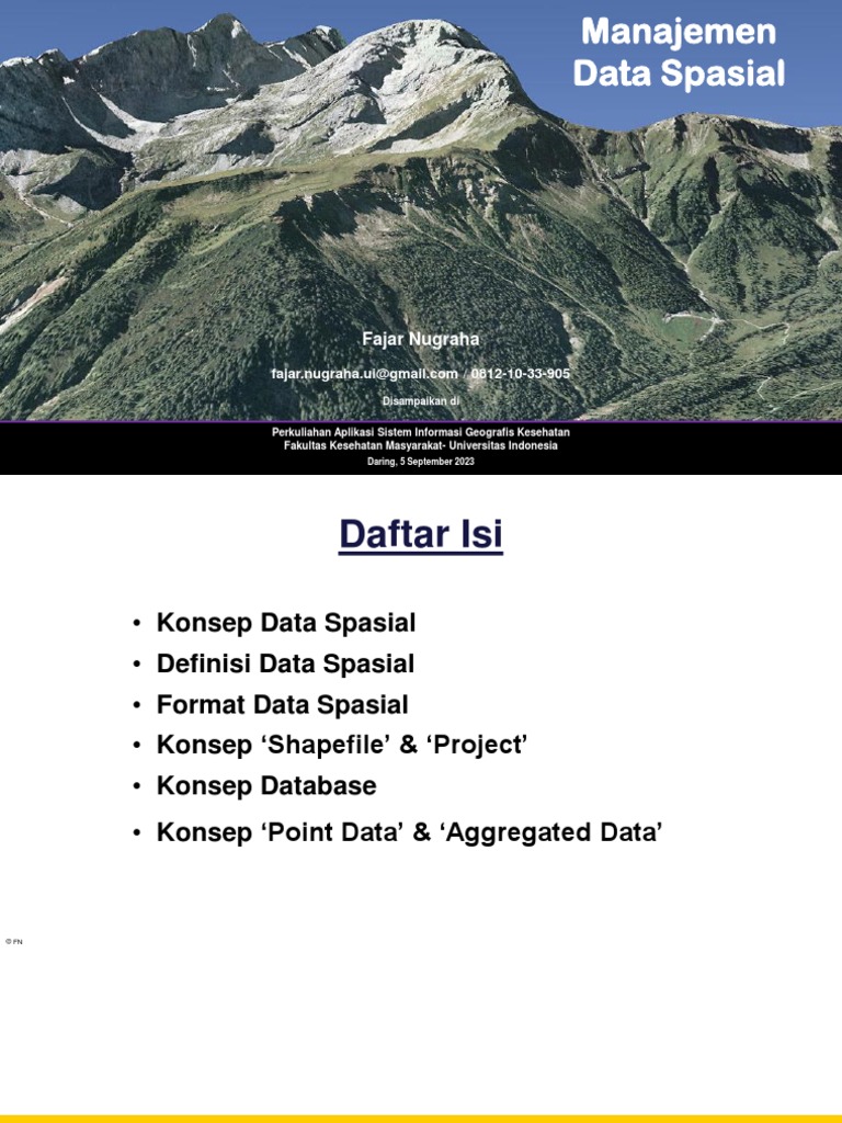 Konsep dan Format Data Spasial | PDF