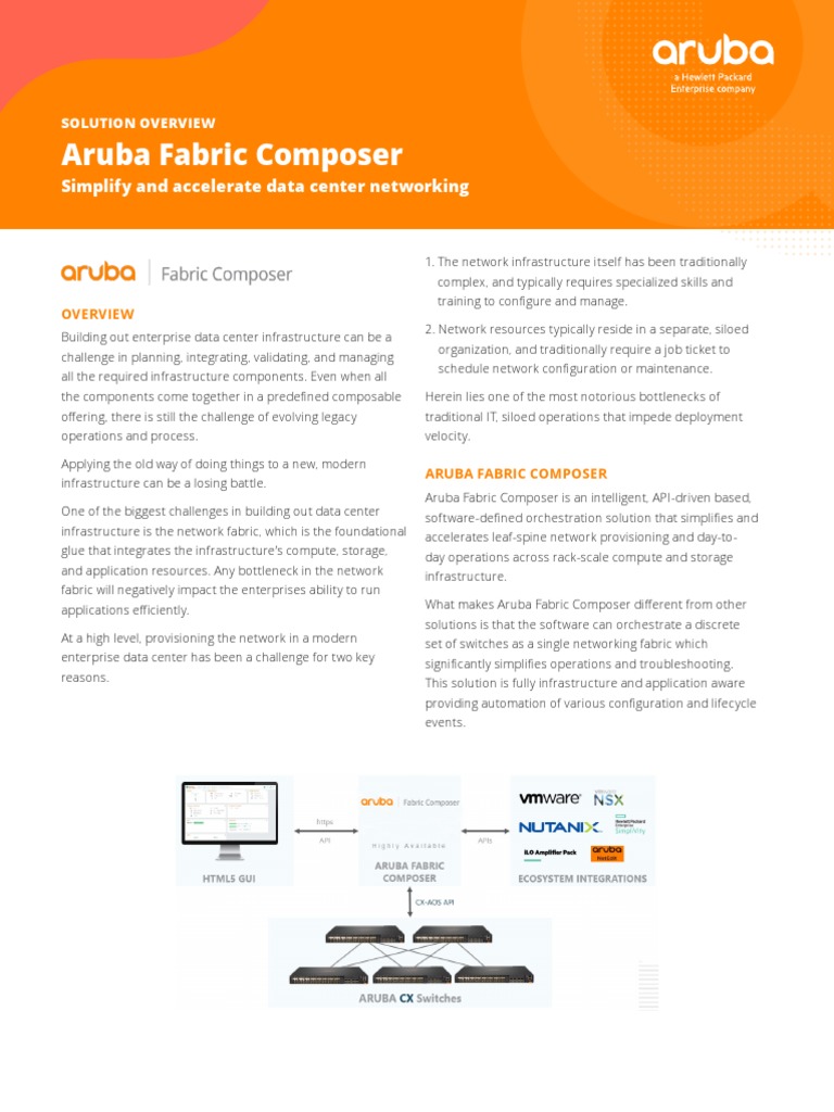Aruba Fabric Composer | Download Free PDF | Computer Network | Automation