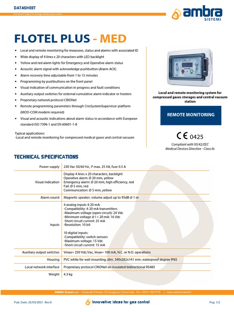 FLOTEL PLUS-MED - DTSH - Eng - Rev0120 | PDF | Computer Engineering ...