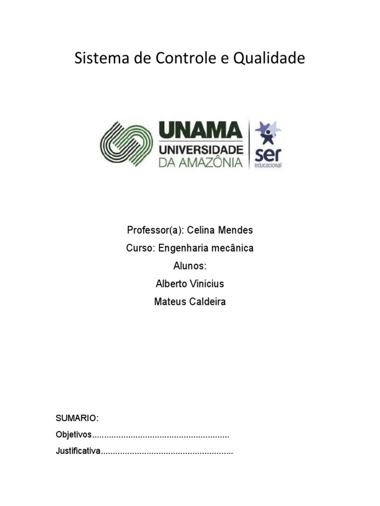 Sistema de Controle e Qualidade | PDF | Qualidade (negócios) | Gestão de recursos humanos