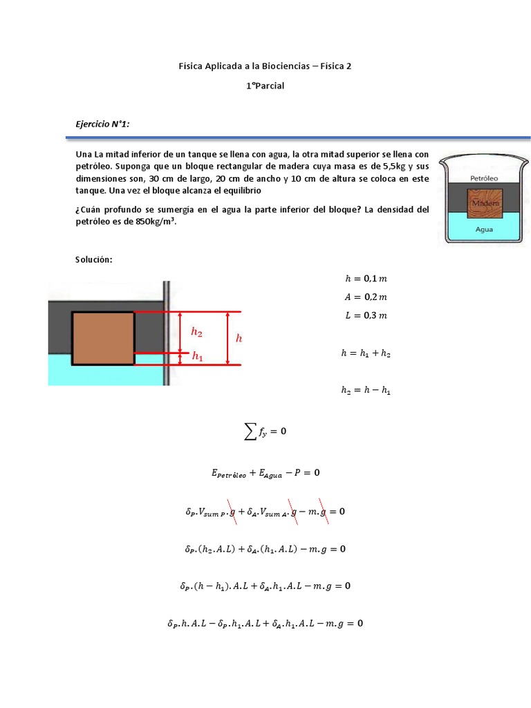 FAB - F2 - 1°parcial - 2022 2C Resuelto | PDF | Ciencias fisicas