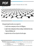 Cpar PPT Lesson 3 Various Art Forms | PDF | The Arts | Aesthetics
