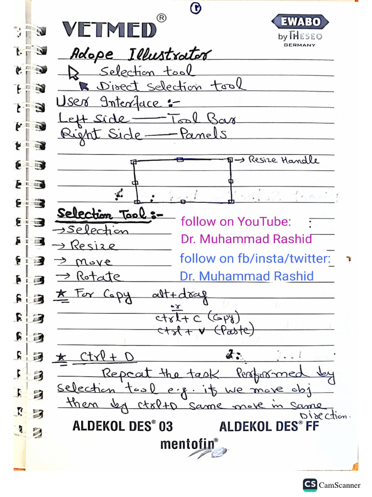 Illustrator Notes by Dr. Muhammad Rashid | PDF