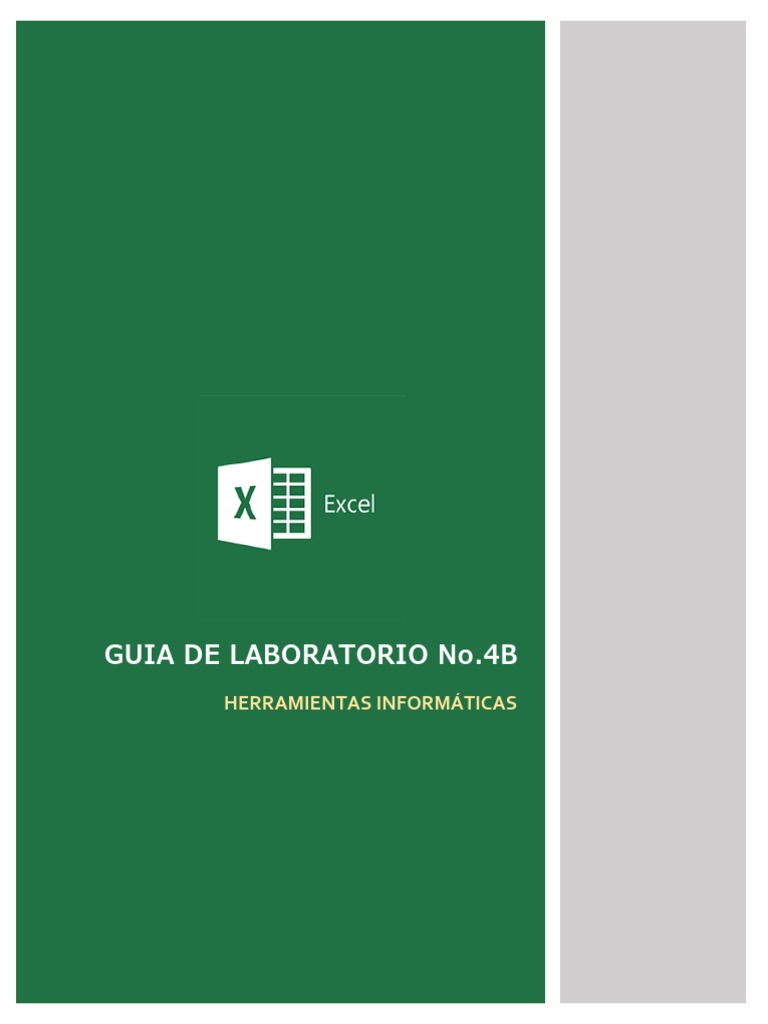 Guia De Laboratorio No 4b Excel Pdf Ajedrez