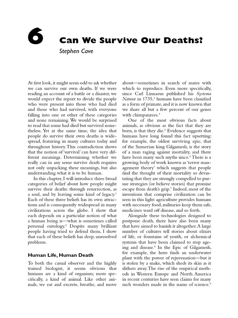 Can We Survive Our Deaths? | PDF | Soul | Death