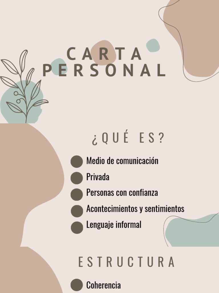 Carta Personal | PDF