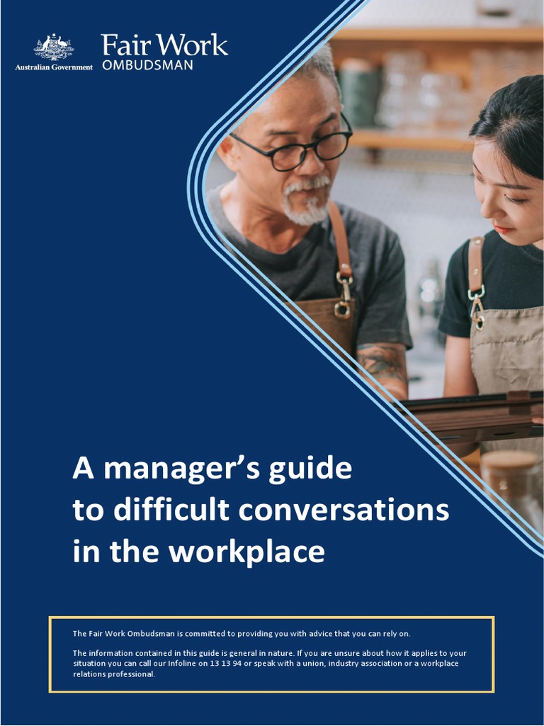 Managers Guide To Difficult Conversations in The Workplace | PDF ...