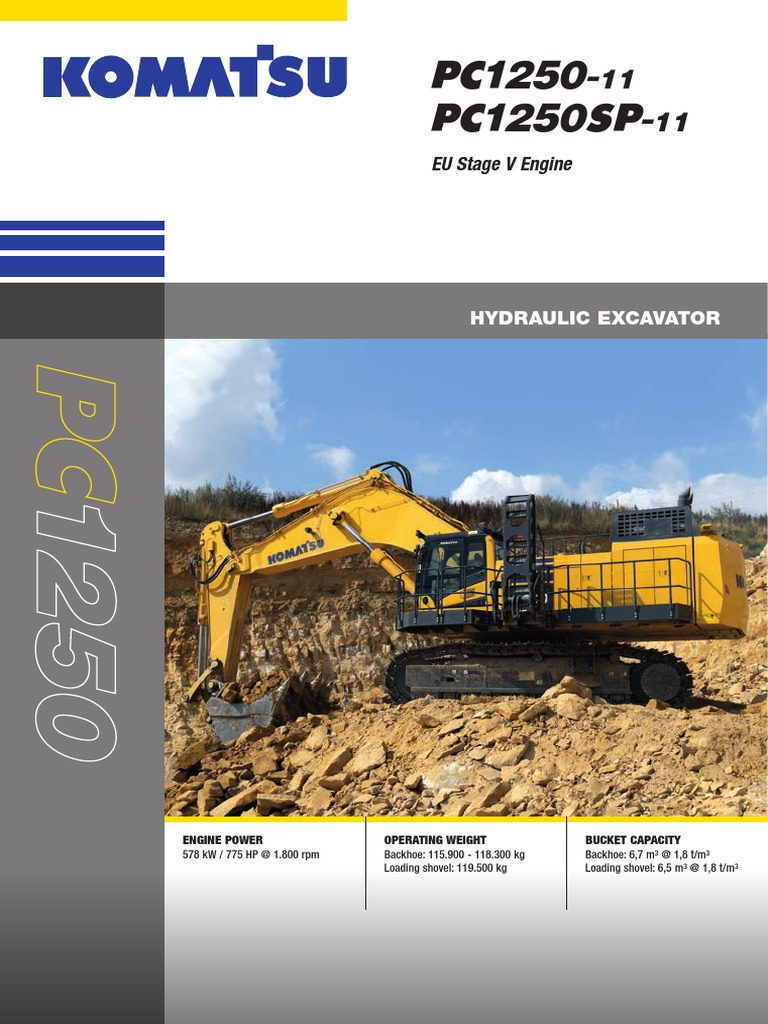 PC1250-11 Eenss20363 2203 | PDF | Horsepower | Machines