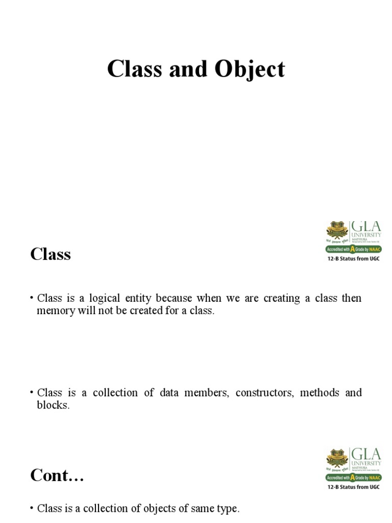 Bca Class And Object Pdf Programming Constructor Object Oriented