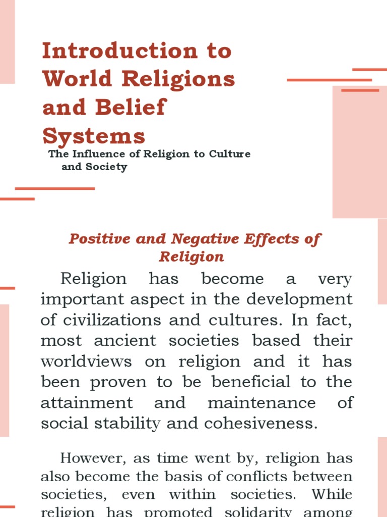 Introduction To World Religions and Belief Systems - Lesson 2 | PDF ...
