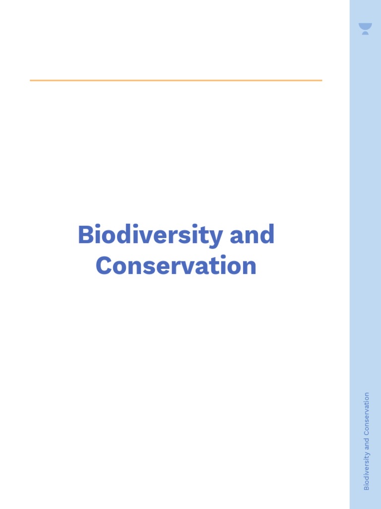 Biodiversity and Its Conservation | PDF | Biodiversity | Conservation ...
