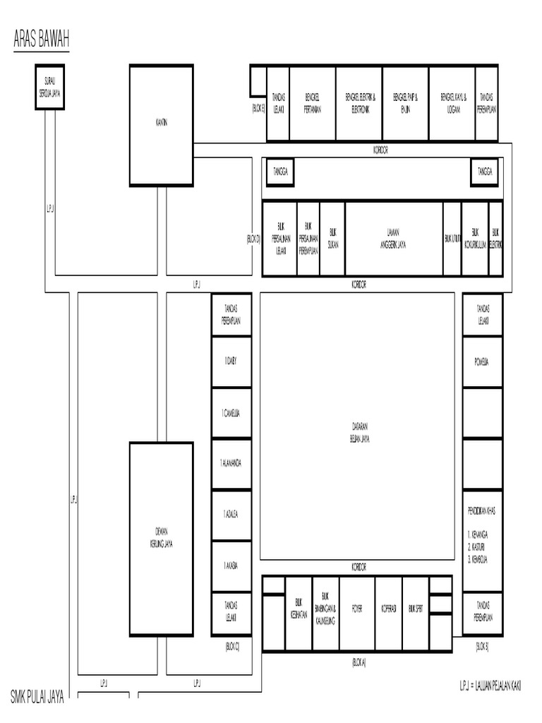 SMK Pulai Jaya Layout Plan | PDF