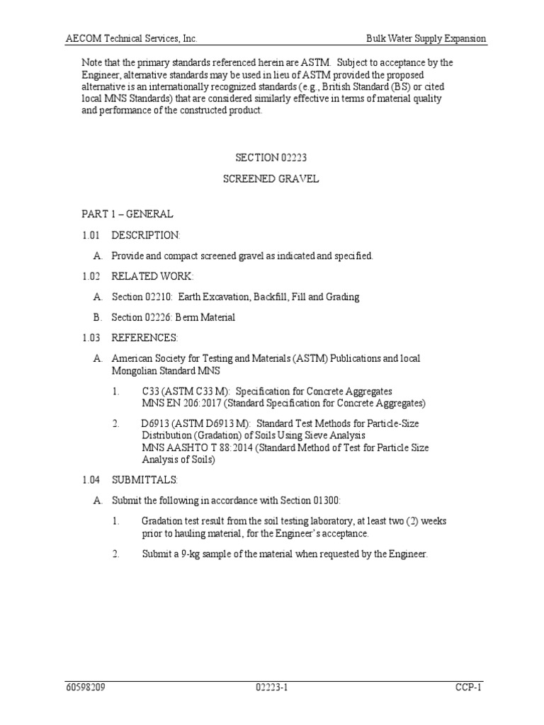 Screened Gravel | PDF | Materials | Physical Sciences