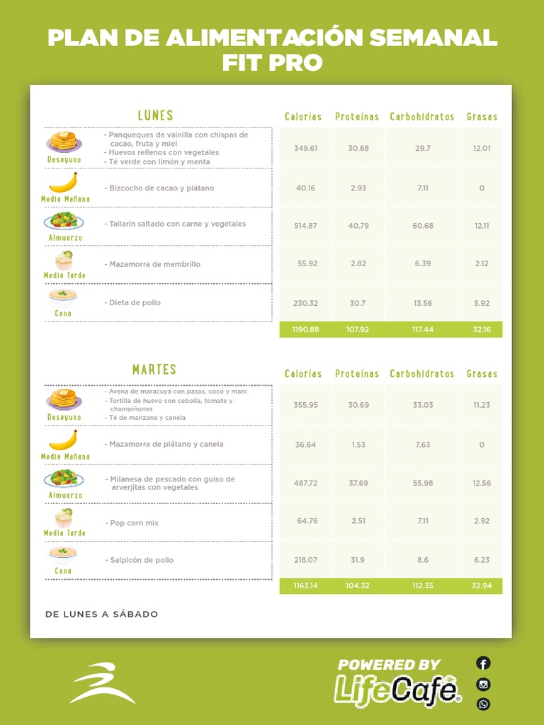 Plan Fit Pro | PDF | Cocinando | Comida y bebida