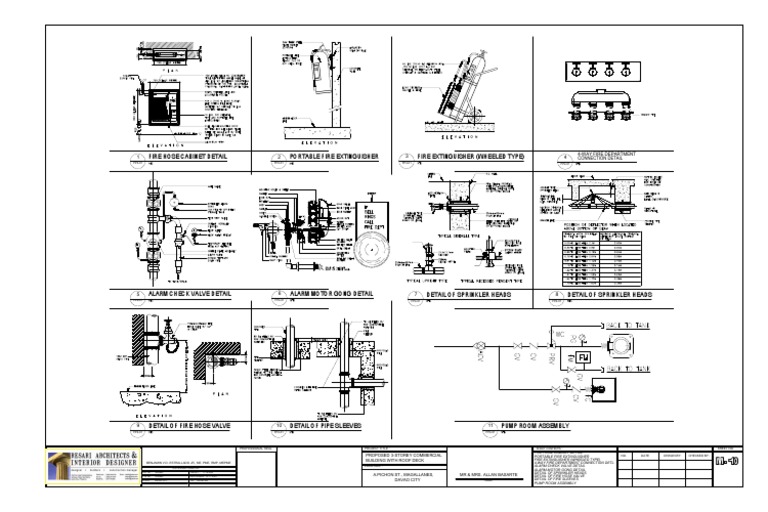 1 3 2 4 4-Way Fire Department Connection Detail: FP4-01 FP4-01 FP4-01 ...
