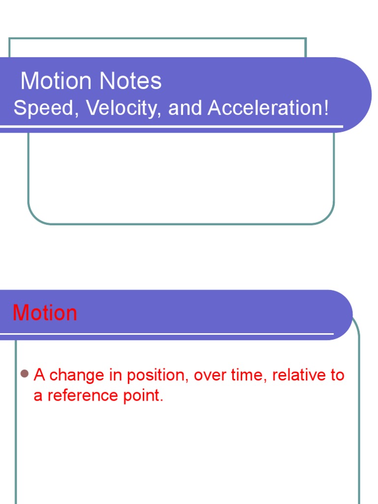 Acceleration | PDF