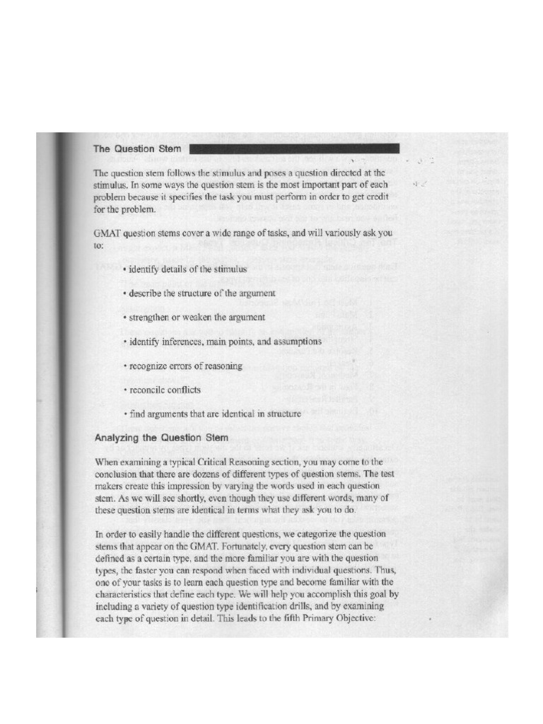 n02 Question Stem and Answers1 | PDF