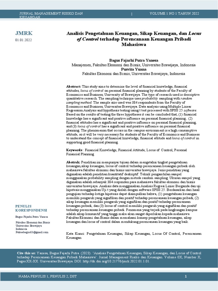 Jurnal Bagus Fajarhi Putra Yanesa | PDF | Methodology | Scientific Method