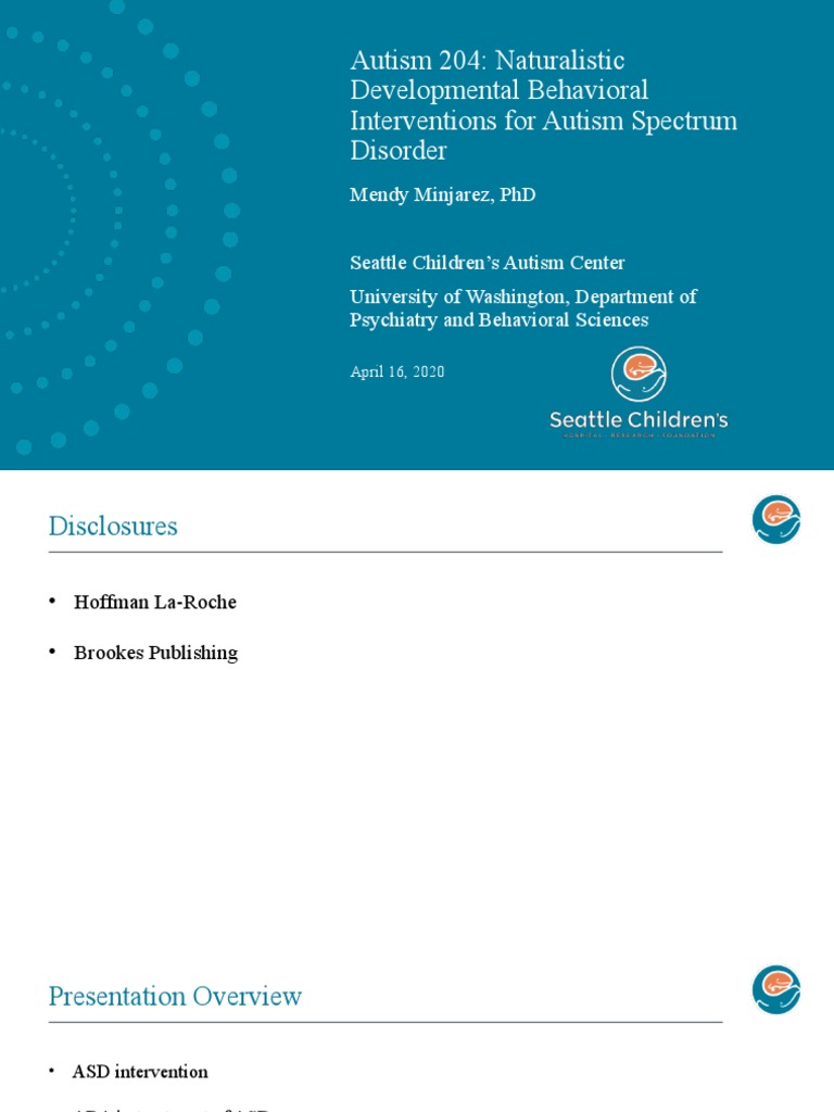 Autism 204-Naturalistic Developmental Behavioral Interventions For ...