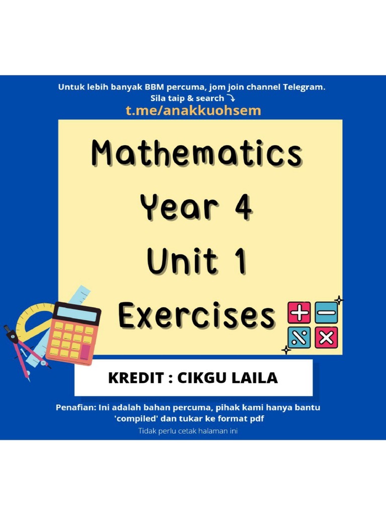 Modul Math Tahun 4 | PDF