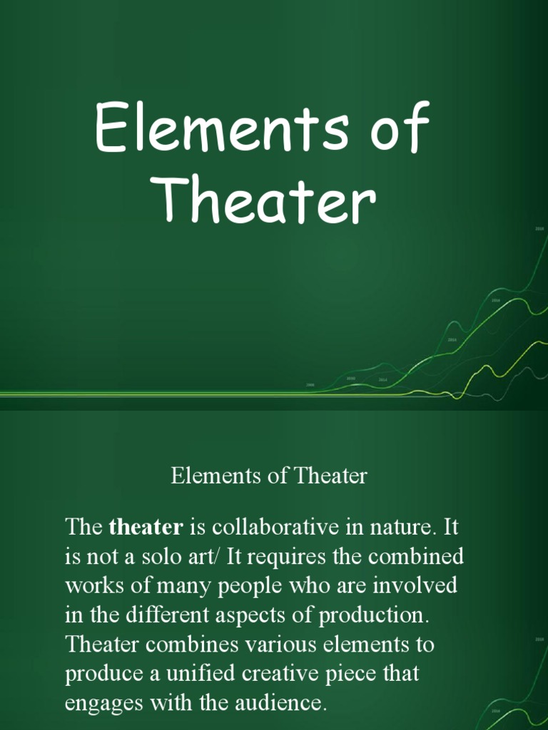 Elements of Theater | PDF | Theatre | Entertainment