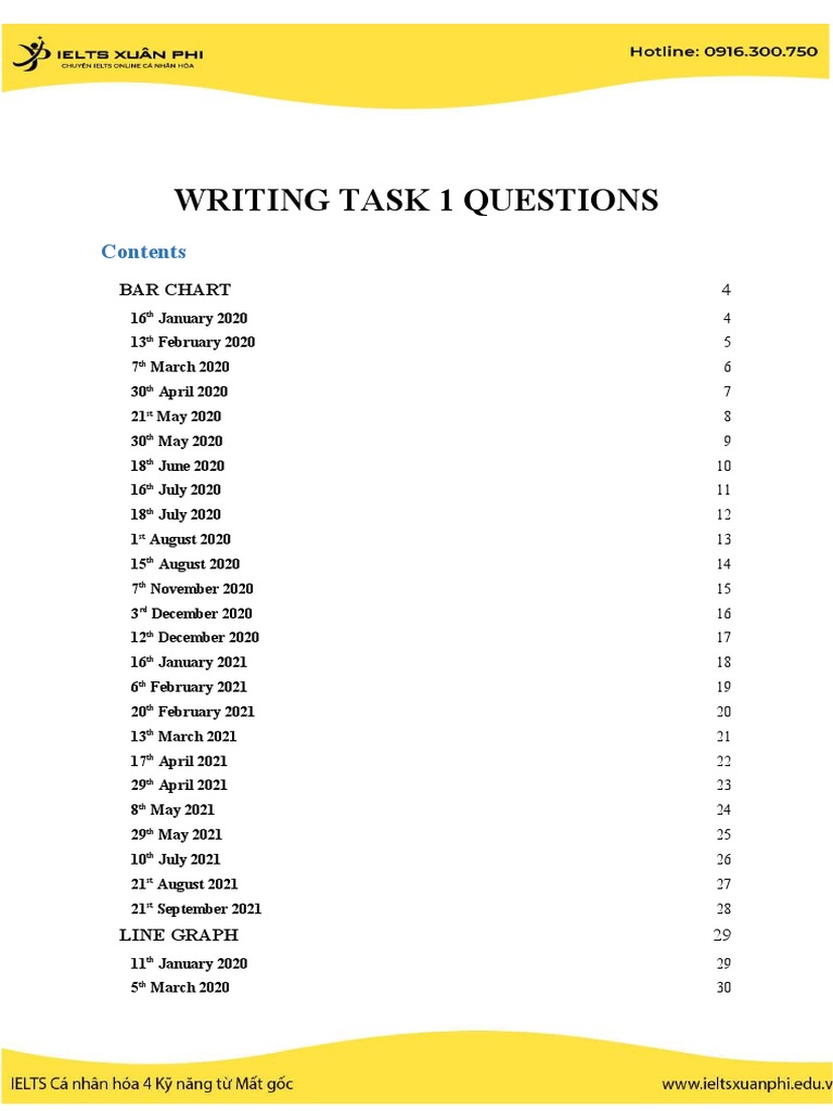 Writing Task 1 Chart Questions | PDF | United Kingdom | Information