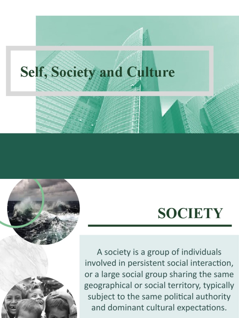 Self Society and Culture | PDF | Socialization | Self