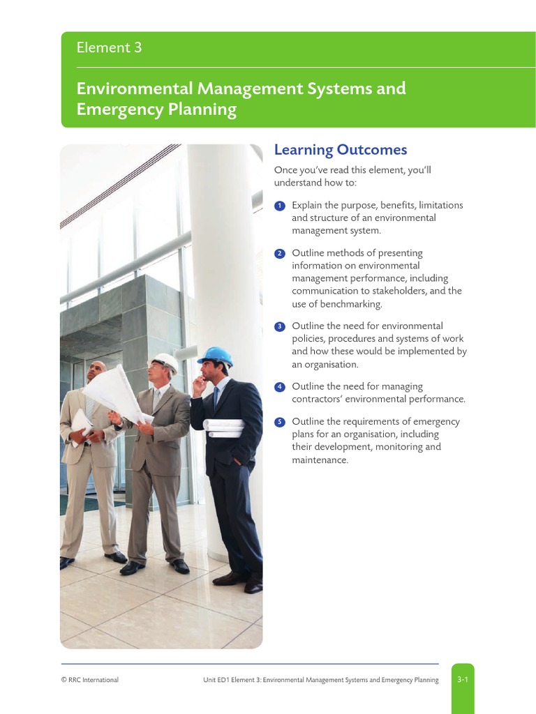 Element 3 - Environmental Management Systems | PDF | Environmental ...