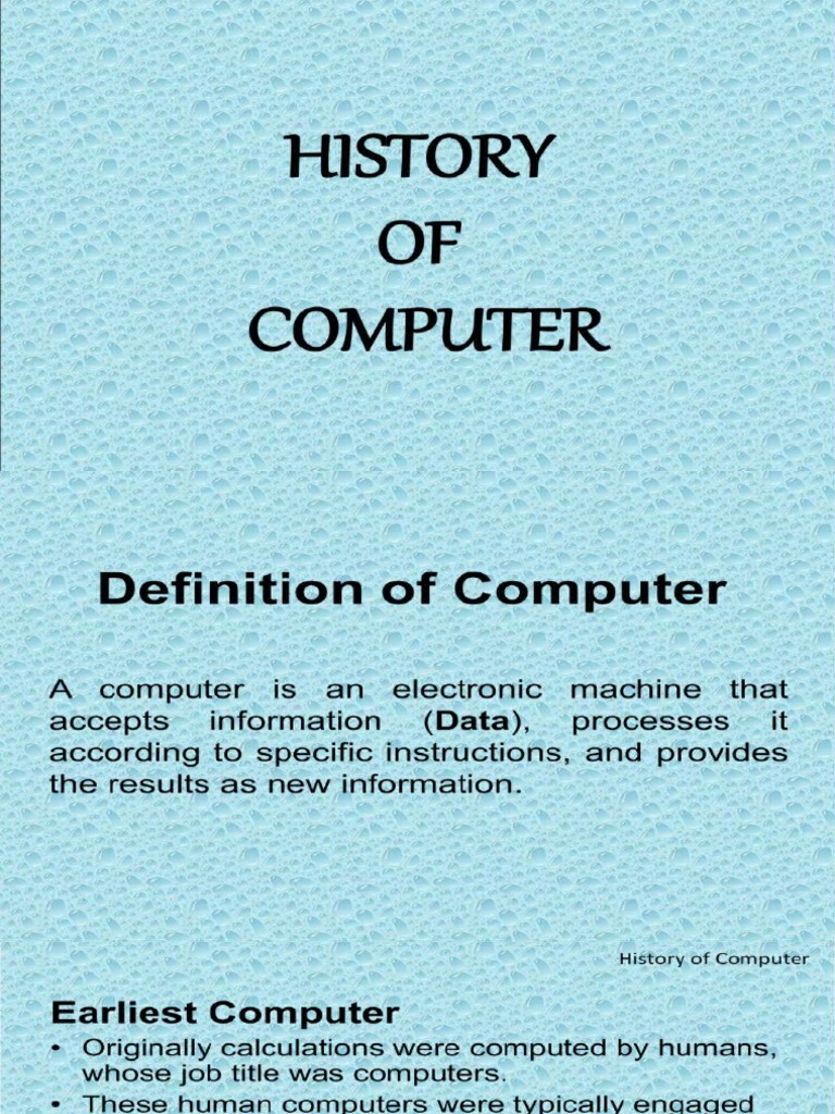 Computer History | PDF