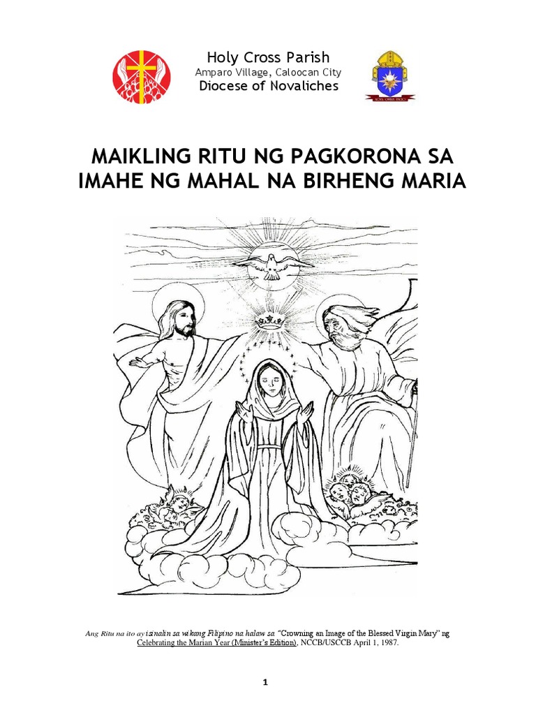 Maikling Ritu NG Pagkorona Sa Imahe NG Mahal Na Birheng Maria | PDF