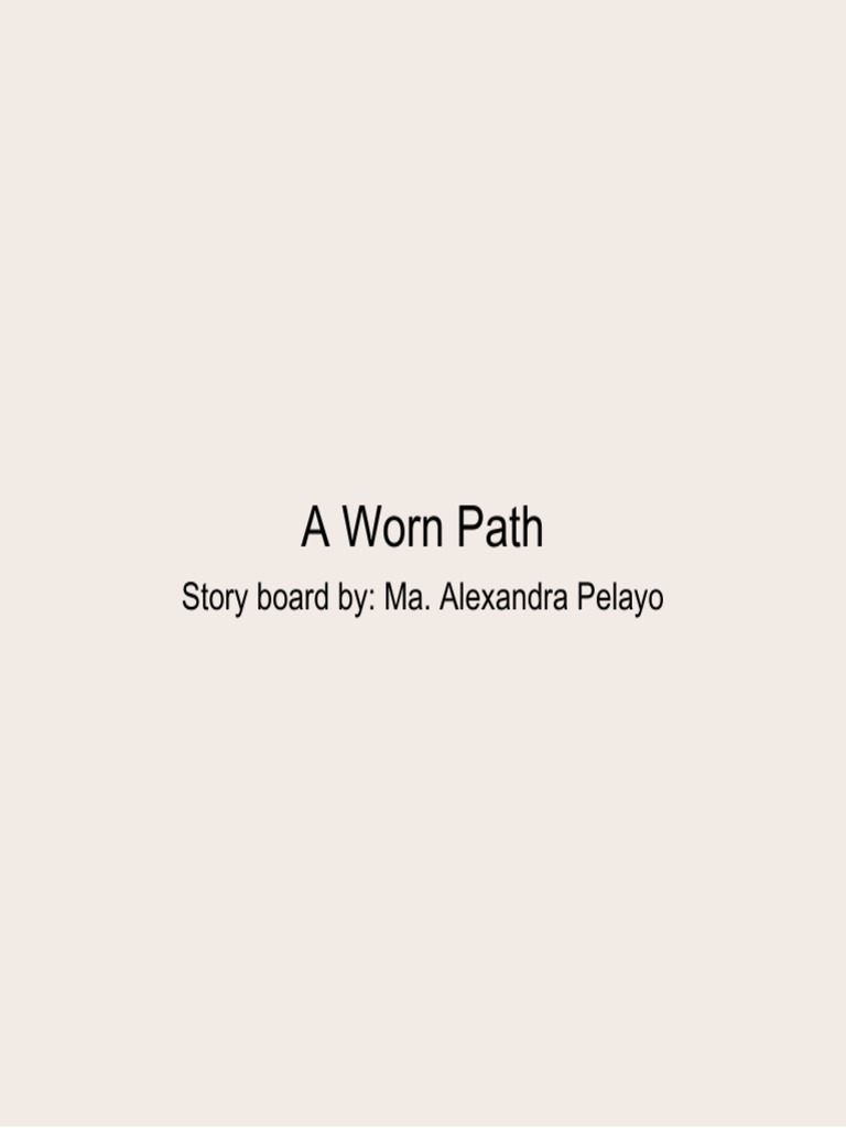 A Worn Path Storyboard | PDF | Softlines (Retail) | Fashion