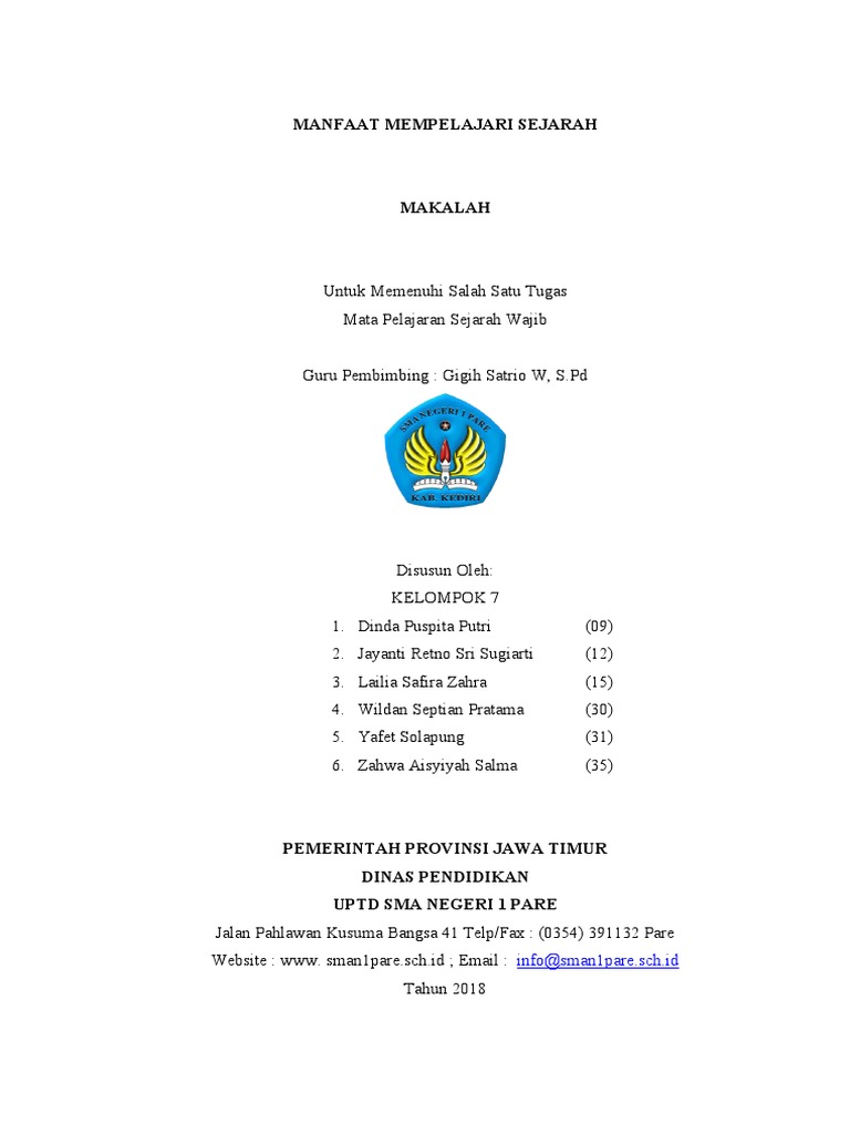 Makalah Sejarah 2 Manfaat Sejarah Sebagai Ilmu | PDF | Sejarah