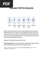Wong-Baker Faces Pain Scale Guide | PDF | Pain | Disability