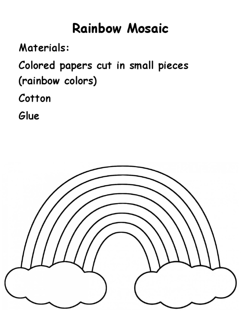 Rainbow Mosaic Craft Materials Guide | PDF
