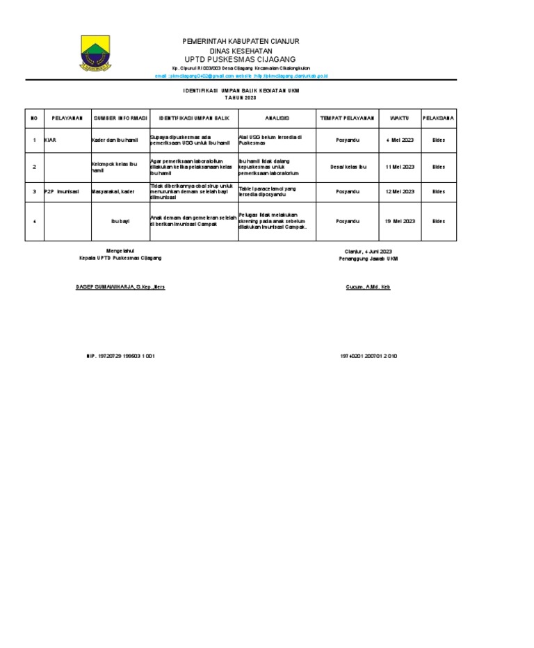 Bukti Identifikasi Umpan Balik | PDF